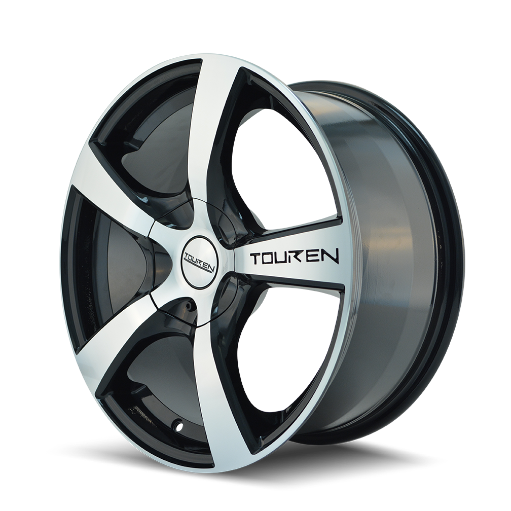 TOUREN TR9 GLOSS BLACK MACHINED | 18x8 | 5-112 | 40mm | 3190-8809M ...
